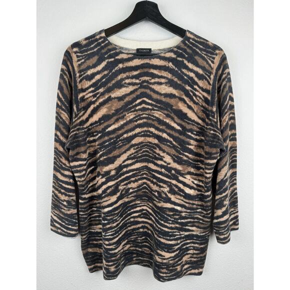 Talbots | Tops | Talbots Top Womens Size Xl Brown 34 Sleeve Cashmere ...